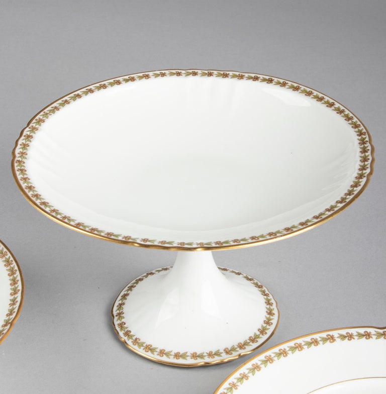 21-Piece Early 20th Century Porcelain Dinner Set Made by Limoges at ...