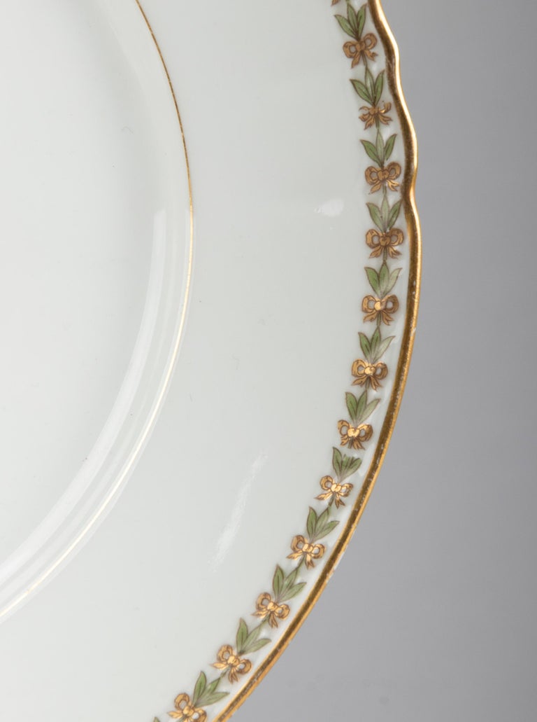 21-Piece Early 20th Century Porcelain Dinner Set Made by Limoges at ...