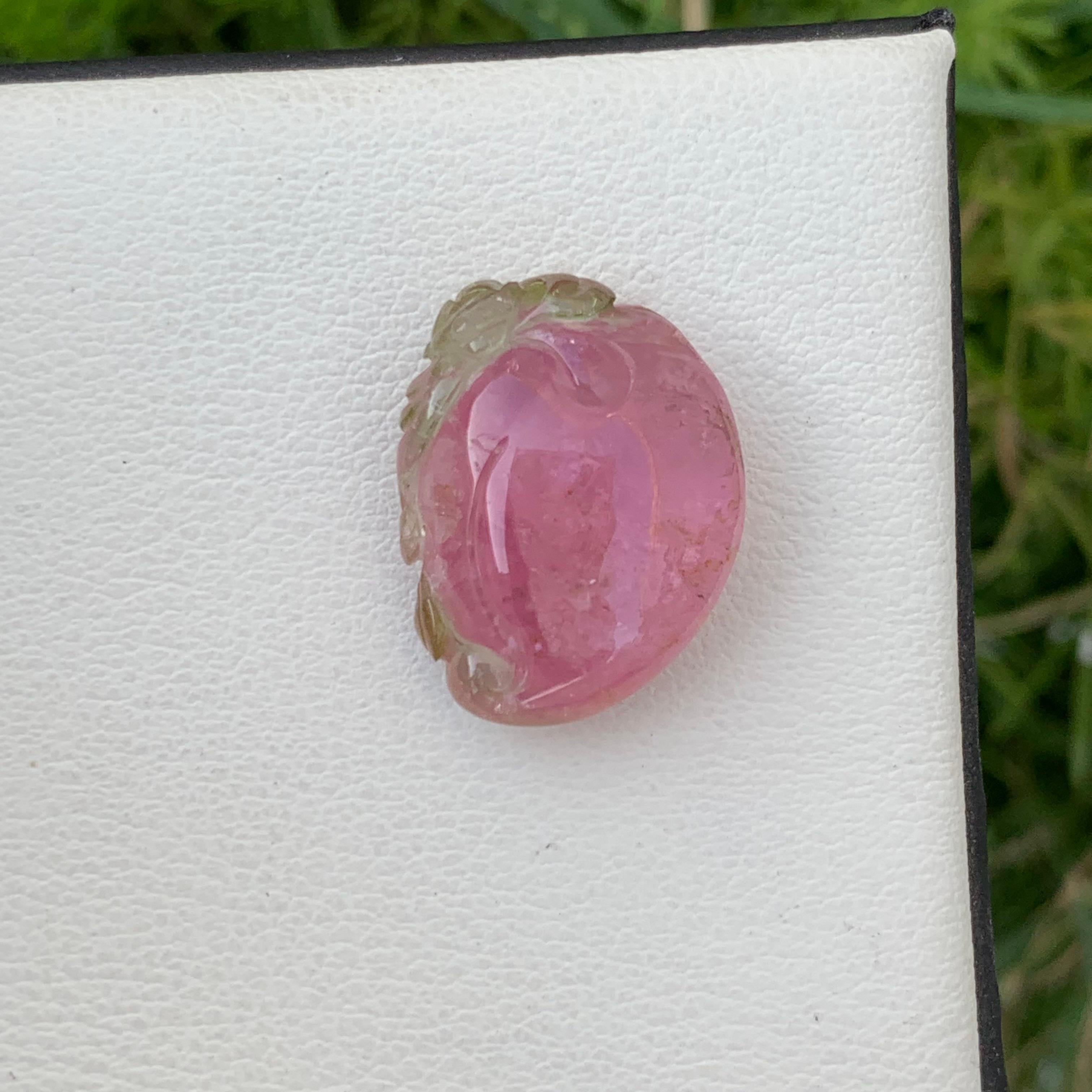 21.50 Carat Loose Beautiful Berry Shape Bi Color Tourmaline Drilled ...