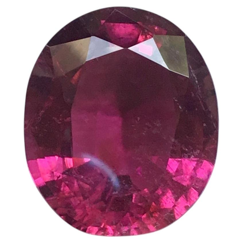 21.50 Carats Rubellite Tourmaline Oval Cut stone For Jewelry Natural ...