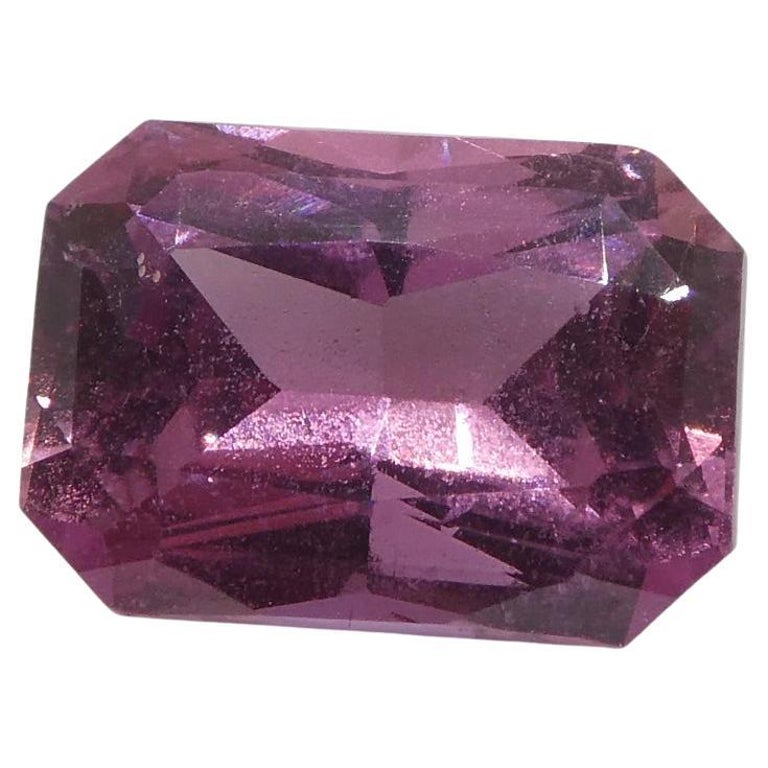 2.15 Carat Octagonal Purplish Pink Sapphire GIA Certified Madagascar ...