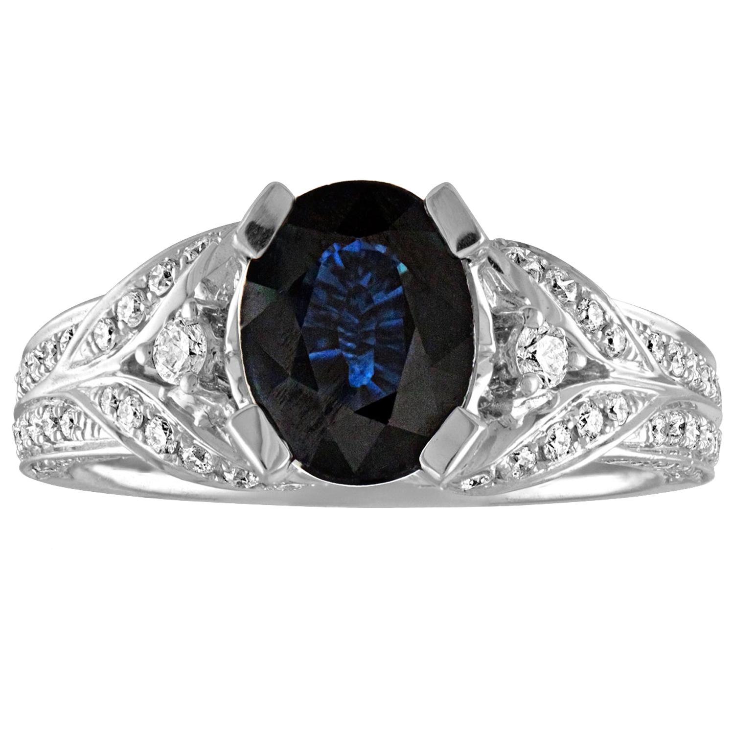 Steven Kretchmer Platinum Blade Ring with 2.16 ct. Tension-Set Pink ...