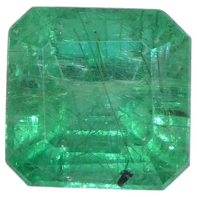 1.03ct Emerald Cut Green Emerald from Zambia For Sale at 1stDibs