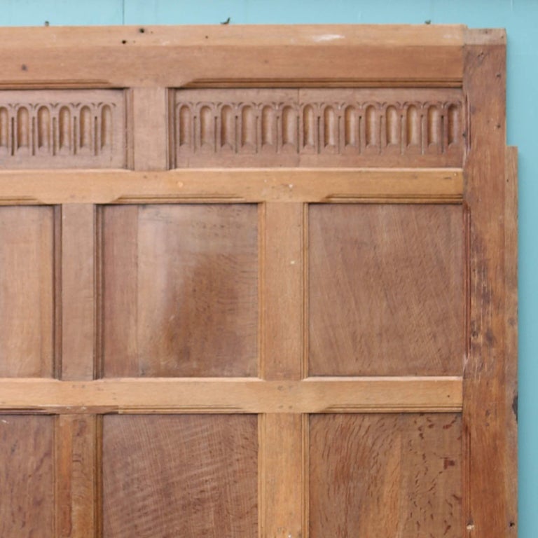 Run of Full Height English Jacobean Style Oak Wall Paneling For Sale at ...
