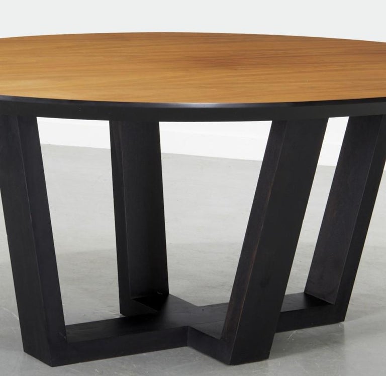 21st C Davidson 'Attrib' Oval Dining Table with Walnut Top and ...