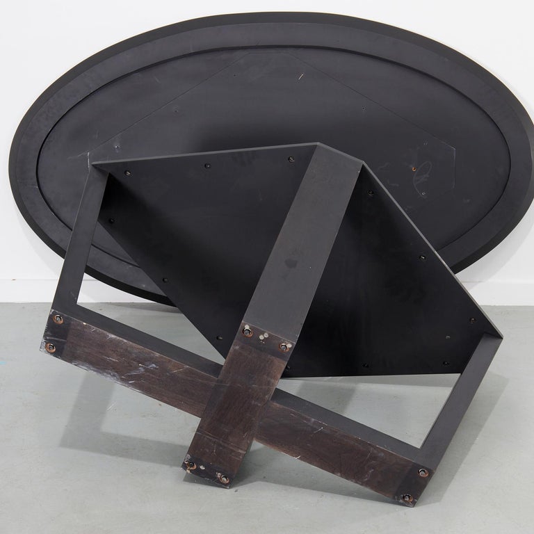 21st C Davidson 'Attrib' Oval Dining Table with Walnut Top and ...