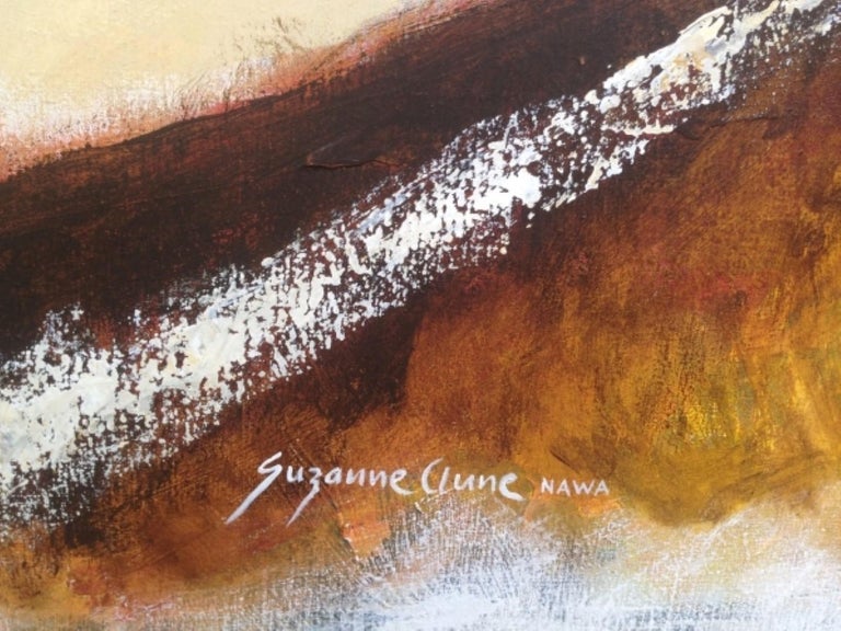 Original Abstract Painting on Canvas, Suzanne Clune "Figures" For Sale ...