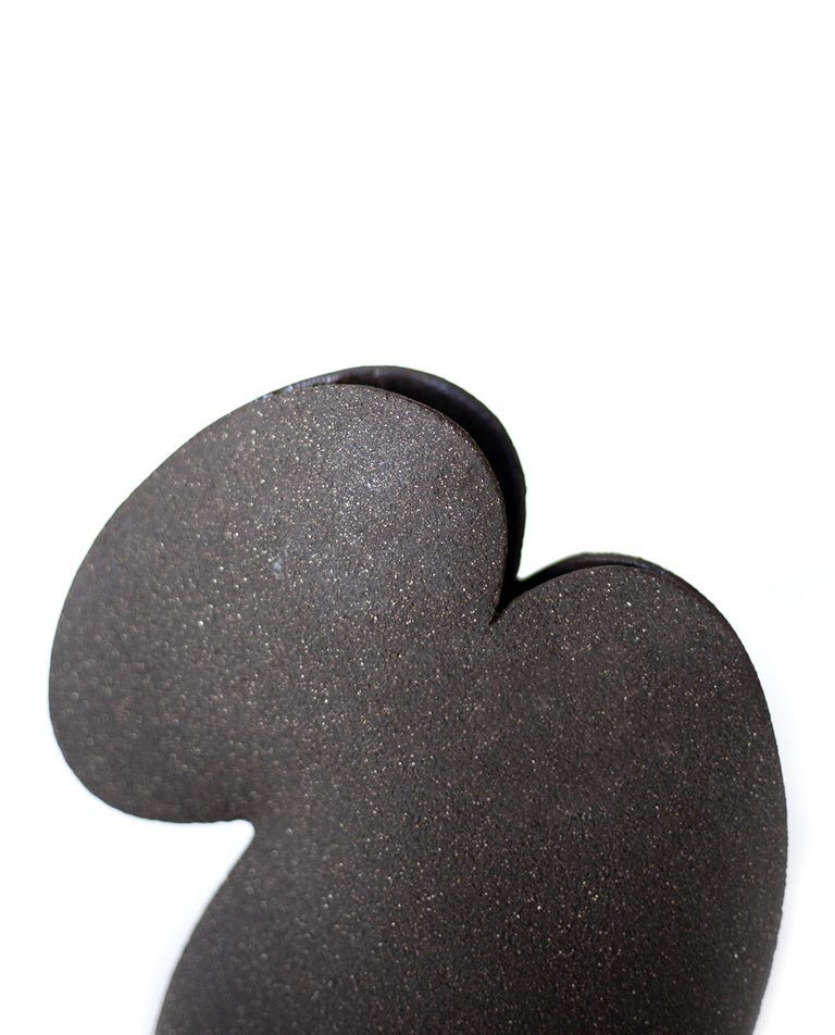 21st Century Amoureux, Man Vase in Black Ceramic, Hand-Crafted in ...