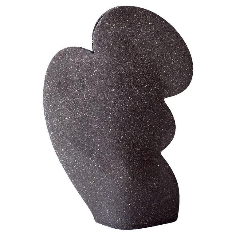 21st Century Amoureux, Woman Vase in Black Ceramic, Hand-Crafted in ...