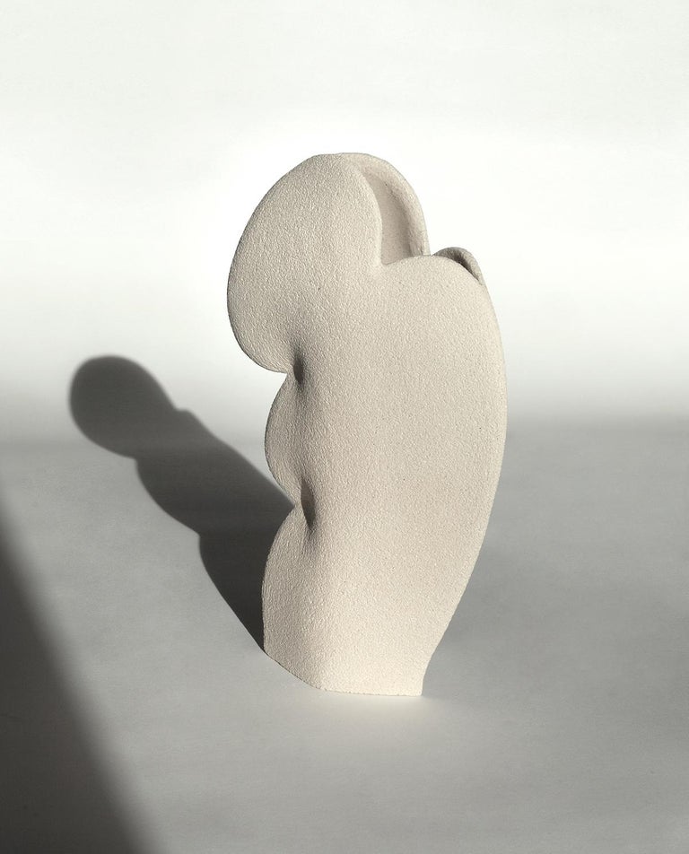 21st Century Amoureux, Woman Vase in White Ceramic, Hand-Crafted in ...