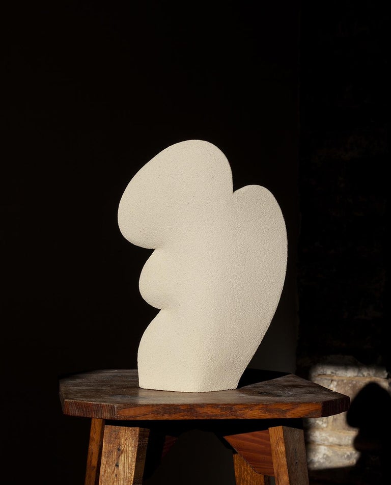 21st Century Amoureux, Woman Vase in White Ceramic, Hand-Crafted in ...