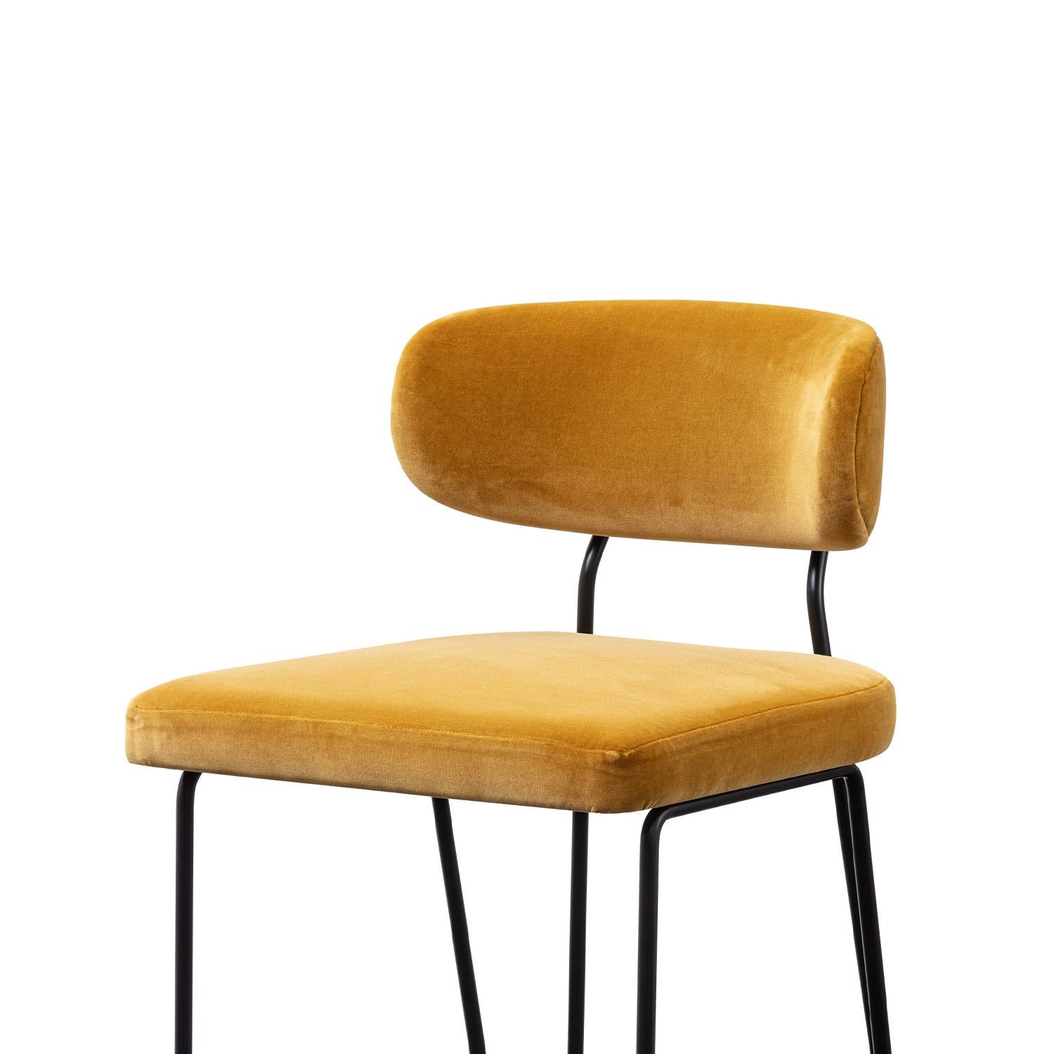 21st Century Apollo Counter Stool Black Iron Structure For Sale at 1stDibs