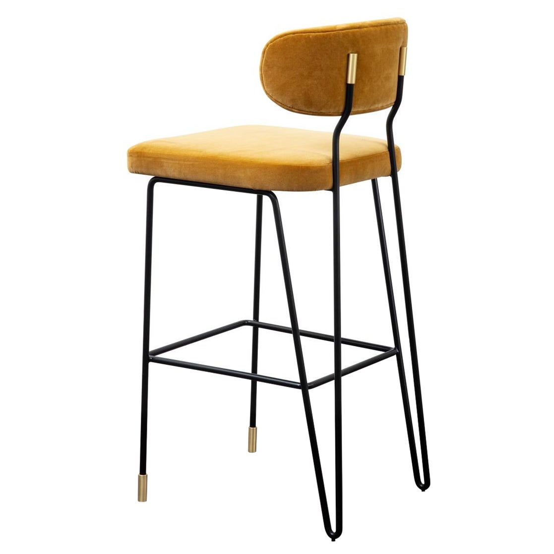 21st Century Apollo Counter Stool Black Iron Structure For Sale at 1stDibs