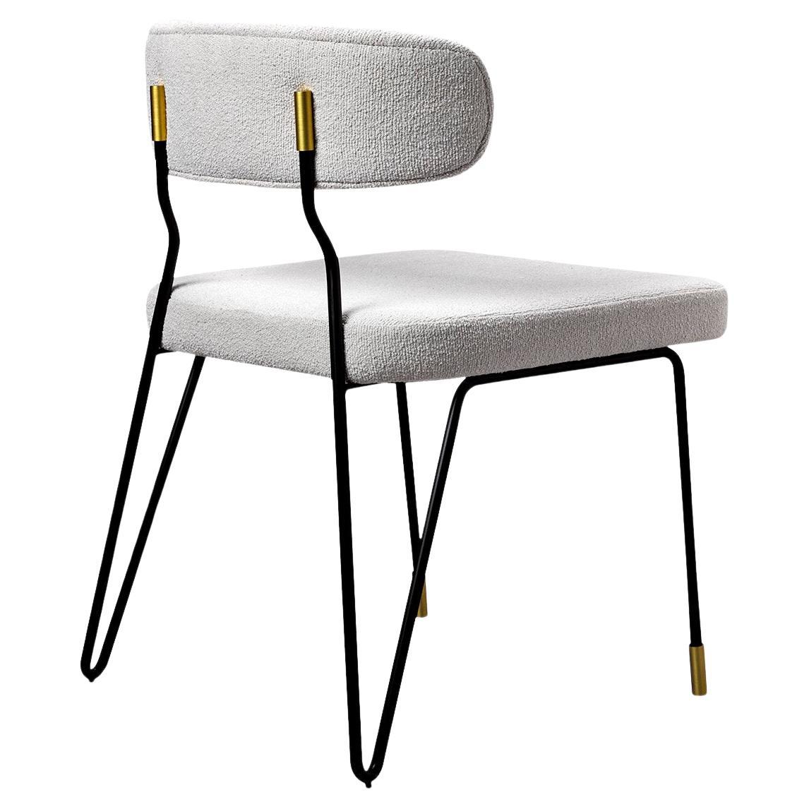 21st Century Apollo Dining Chair Black Iron Structure For Sale at 1stDibs
