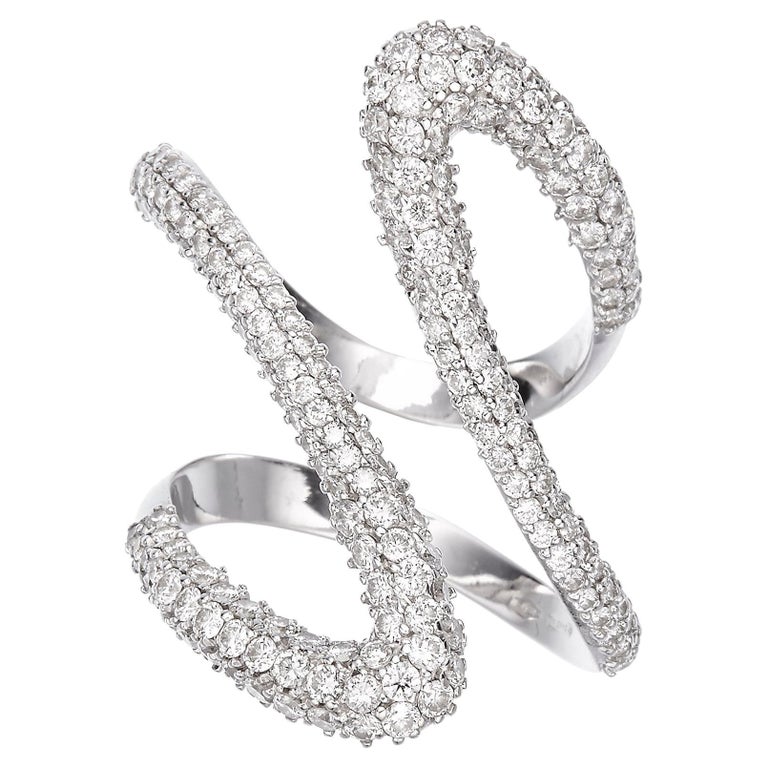 White Diamond Pave White Gold Beatrice Barzaghi Ethereal Anniversary ...