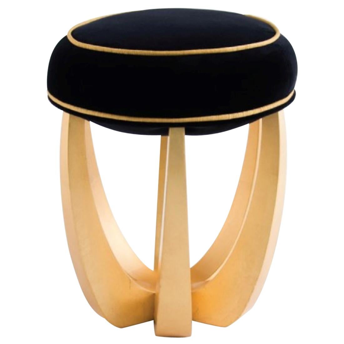 21st Century Betty Stool Cotton Velvet Pinewood For Sale at 1stDibs