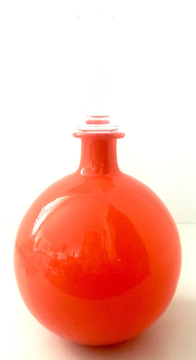 21st Century Blown Art Glass Liquor "Lab" Decanter and Stopper at 1stDibs