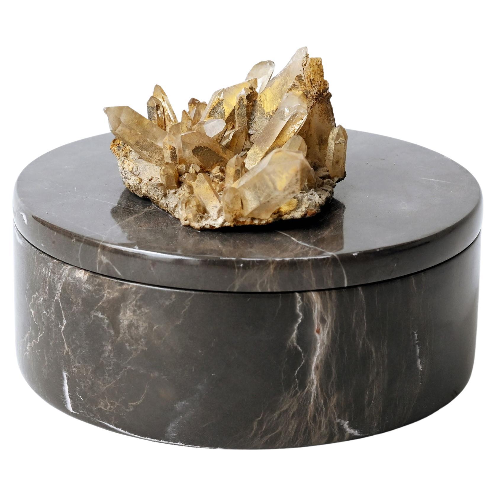 21st Century Box Crystal Quartz and Marble at 1stDibs