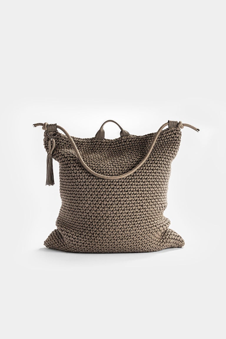 21st Century Brown Black Outdoor Indoor Rug, Bag Cushion, and Double ...