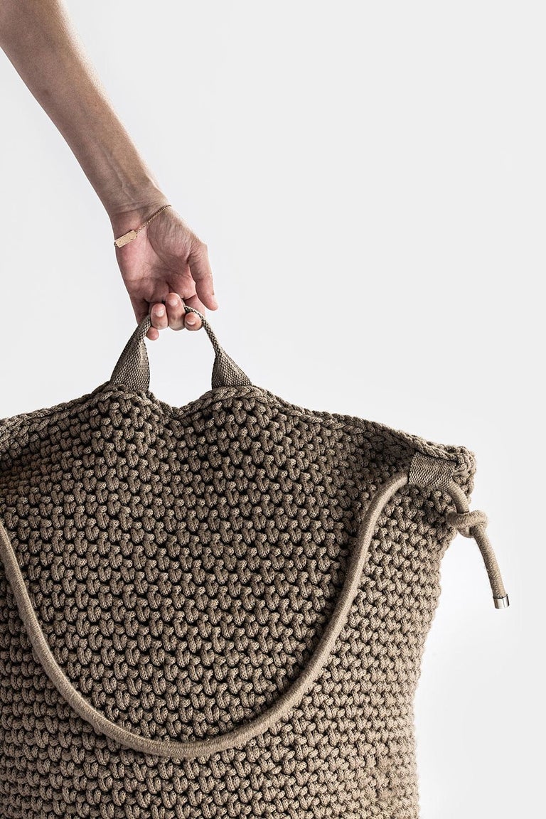 21st Century Brown Black Outdoor Indoor Rug, Bag Cushion, and Double ...