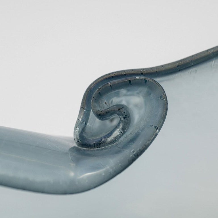 21st Century by Micheluzzi Glass Seashell Ocean Blue Handmade Murano ...