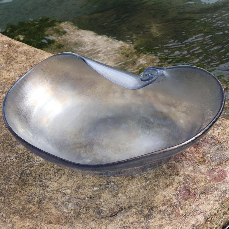 21st Century by Micheluzzi Glass Seashell Ocean Blue Handmade Murano ...