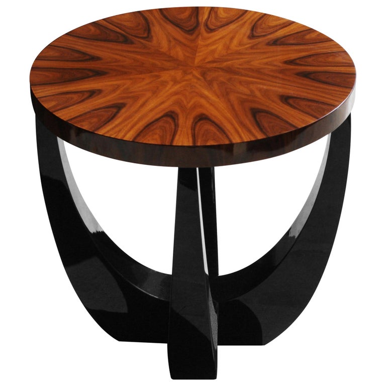 21st Century Canopy Side Table Ironwood Veneer For Sale at 1stDibs