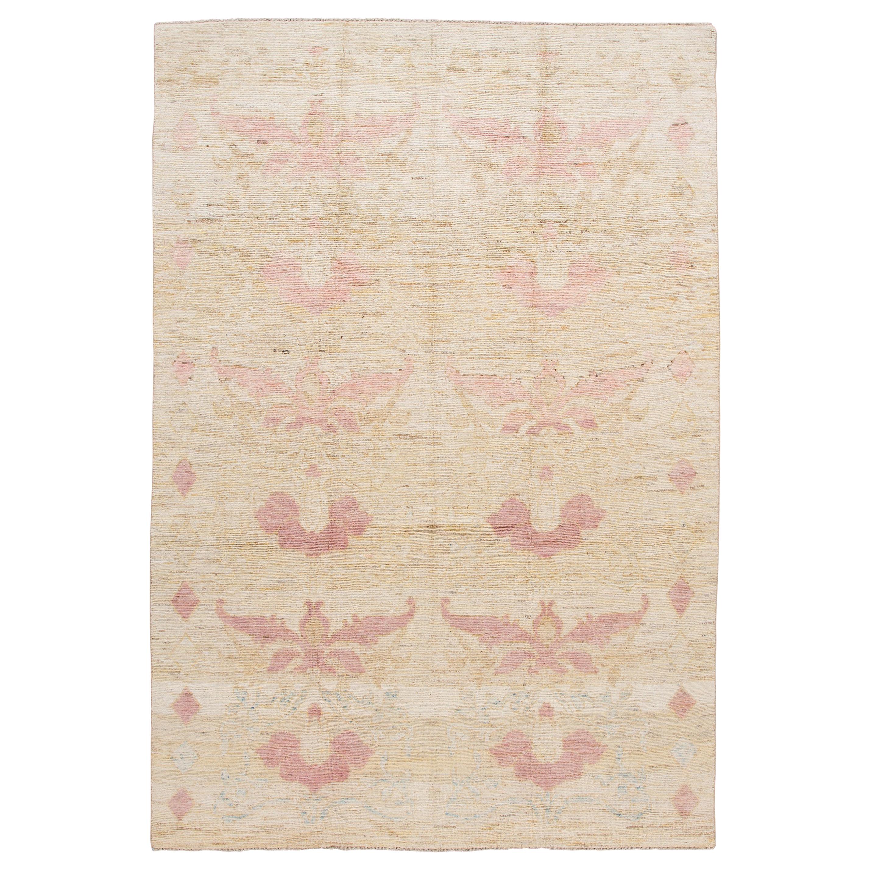 21st Century Contemporary Art and Crafts Style Wool Rug For Sale at 1stDibs