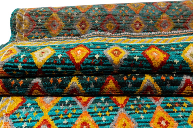 21st Century Contemporary Gabbeh Runner Rug For Sale at 1stDibs