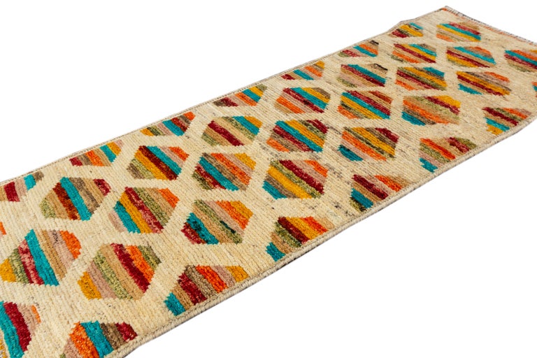 21st Century Contemporary Gabbeh Runner Rug For Sale at 1stDibs