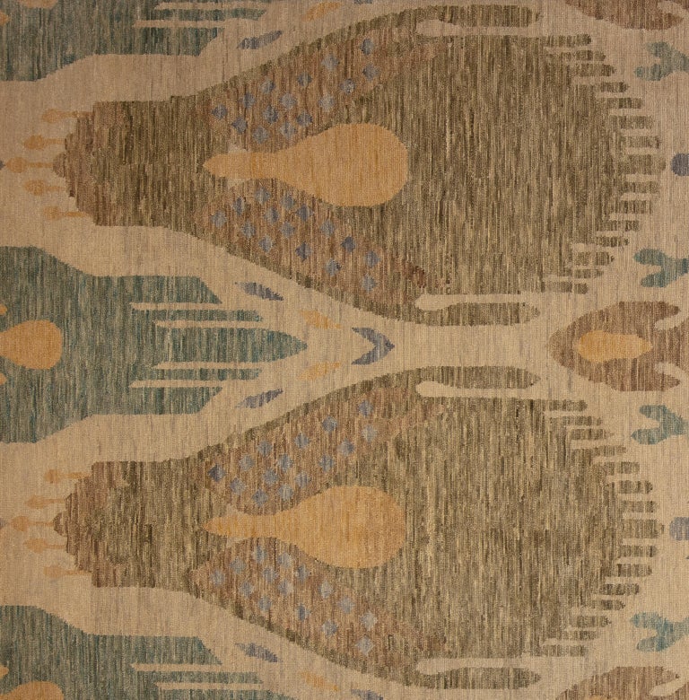 21st Century Contemporary Ikat Rug For Sale at 1stDibs