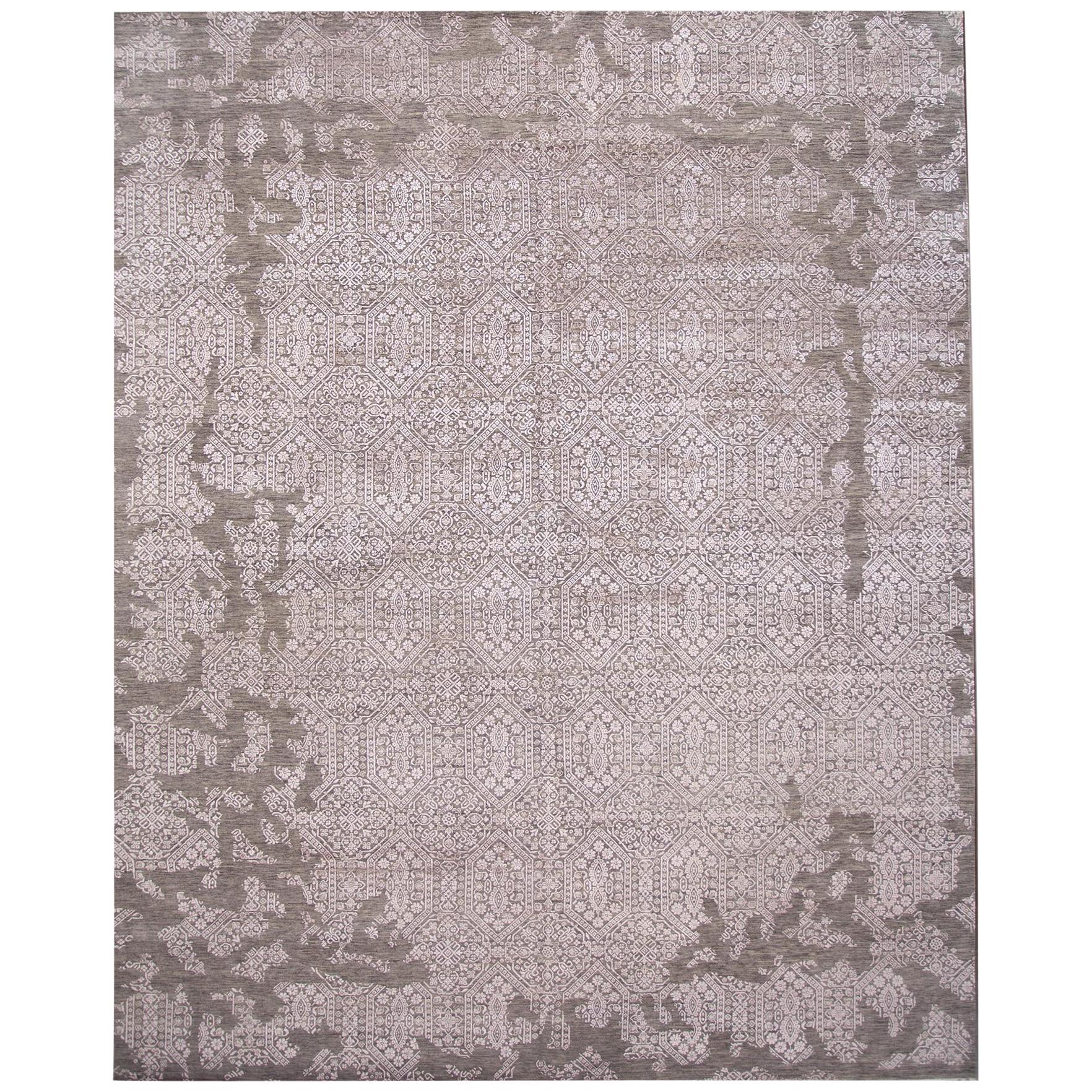 21st Century Modern Ikat Wool Rug For Sale at 1stDibs