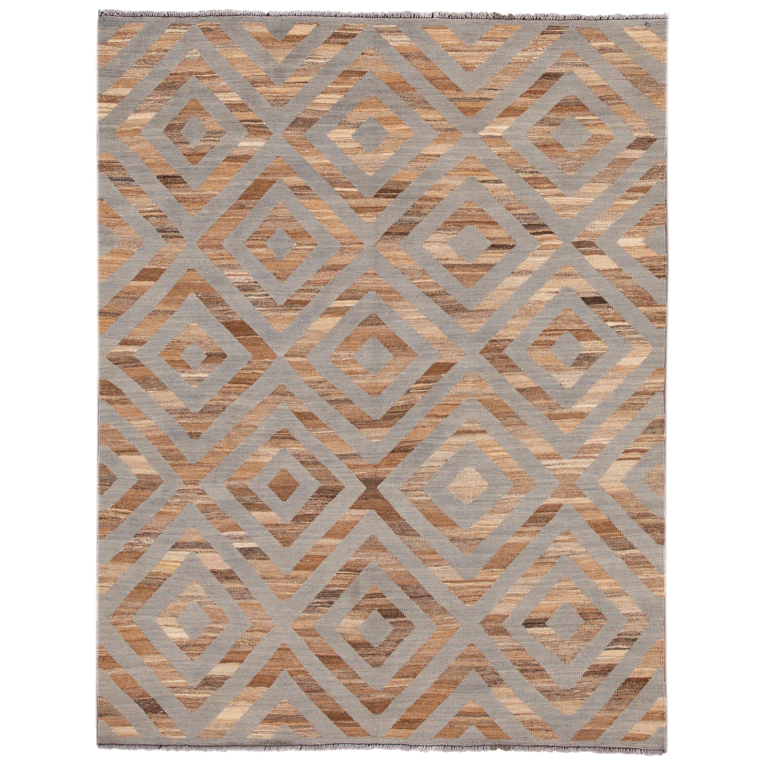 21st Century Contemporary Wool and Silk Rug For Sale at 1stDibs