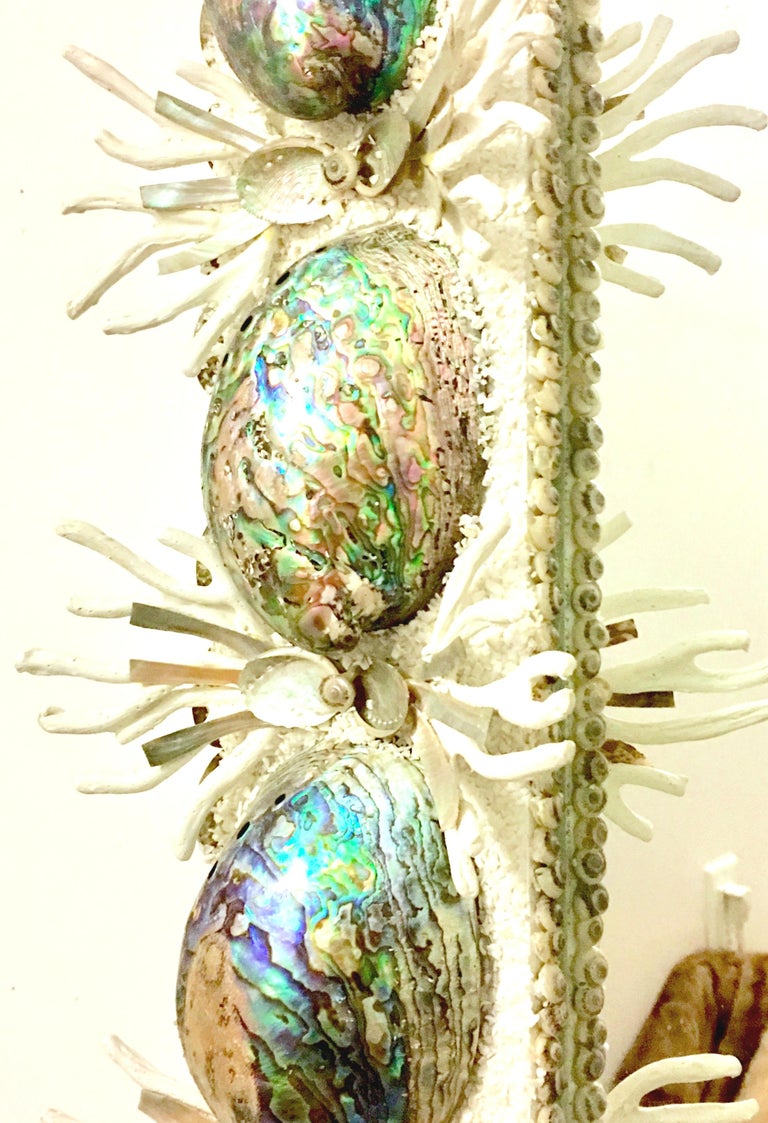 21st Century Contemporary Monumental Abalone Shell and Spider Coral ...