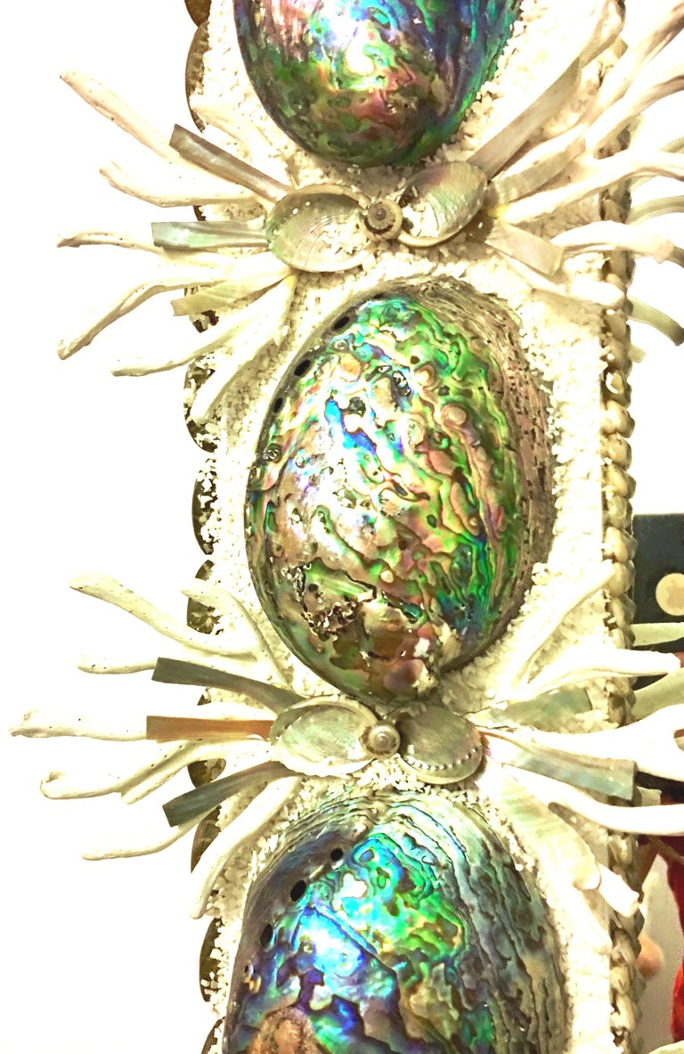 21st Century Contemporary Monumental Abalone Shell and Spider Coral ...