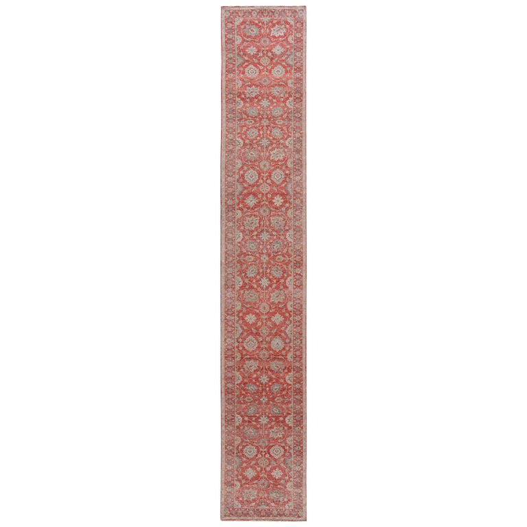 21st Century Contemporary Tabriz-Style Wool Runner For Sale at 1stDibs