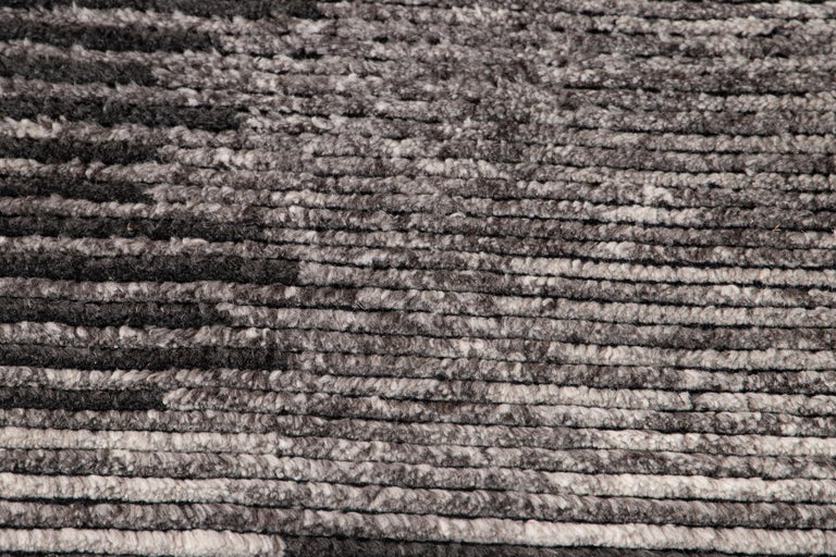 21st Century Contemporary Textured Ribbed Wool Rug For Sale at 1stDibs