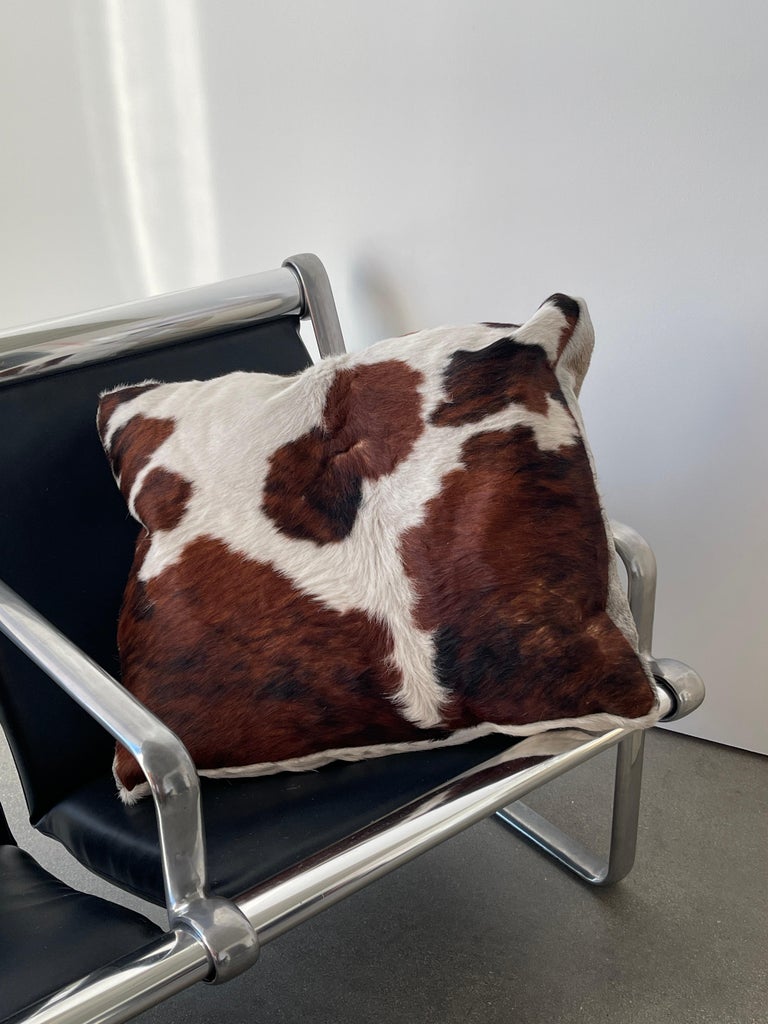 21st Century Custom Cowhide Decorative Pillow For Sale at 1stDibs