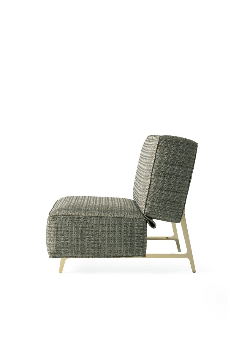 21st Century Davis Armchair in Monogram Fabric by Roberto Cavalli Home ...