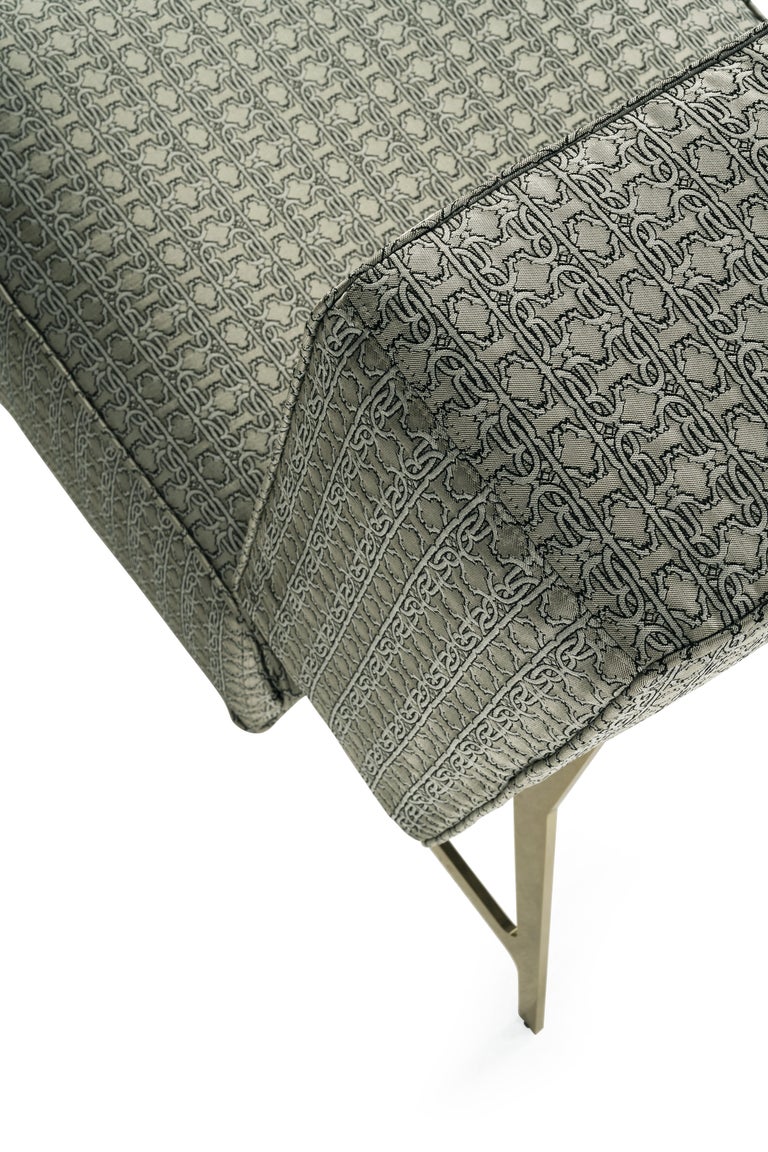 21st Century Davis Armchair in Monogram Fabric by Roberto Cavalli Home ...