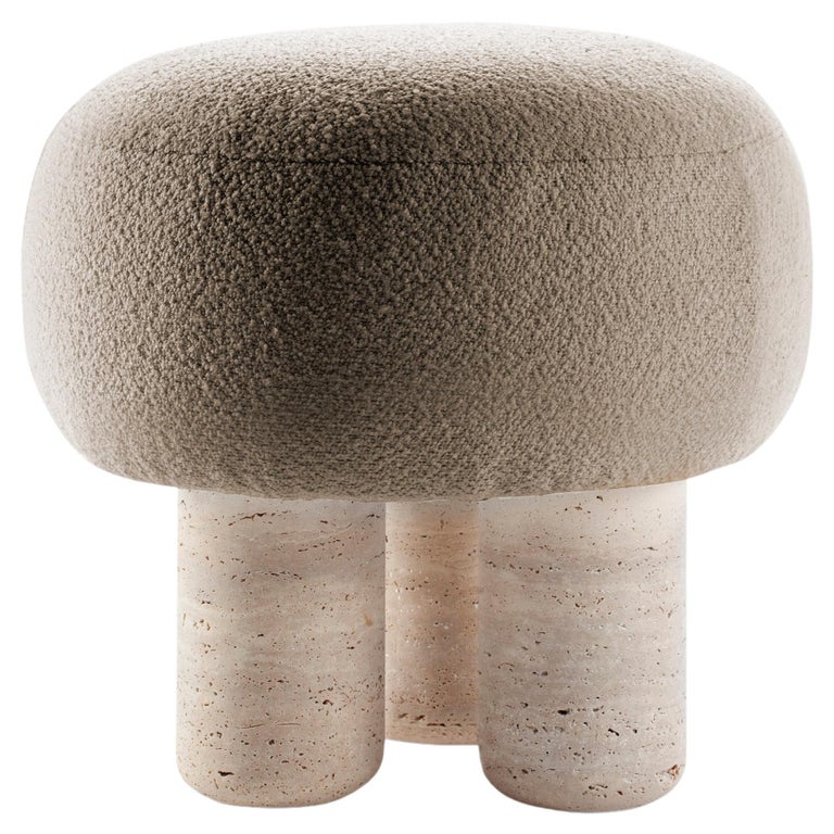 21st Century Designed by Saccal Design House Hygge Stool Latte Boucle ...