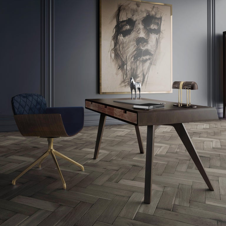 21st Century Dickens Desk Walnut Wood For Sale at 1stDibs