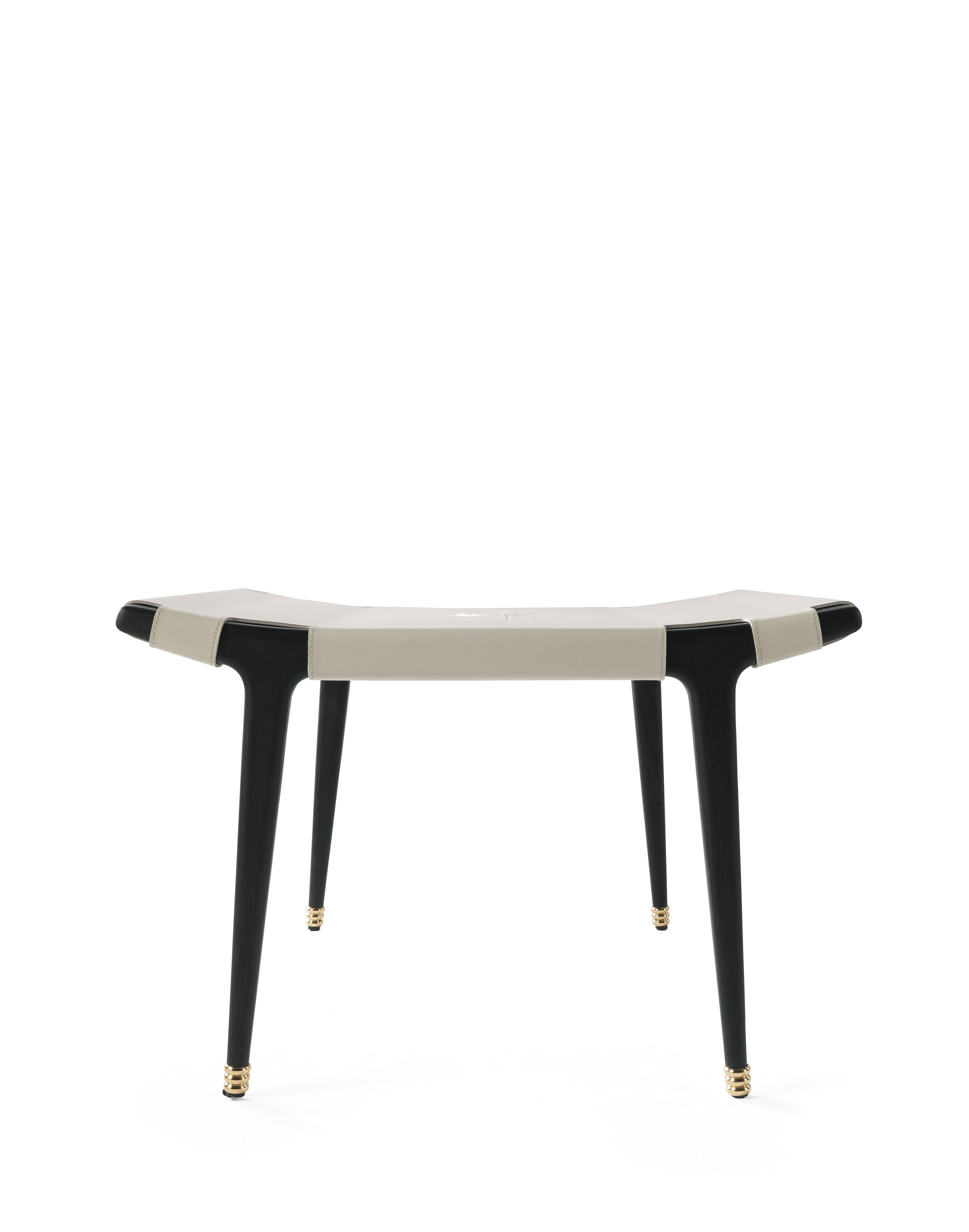 21st Century Dinka Side Table in Leather Col. Milk by Etro Home ...