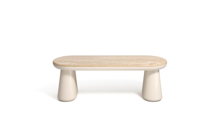 21st Century Elena Salmistraro Ione Bench Polyurethane Marble Red ...