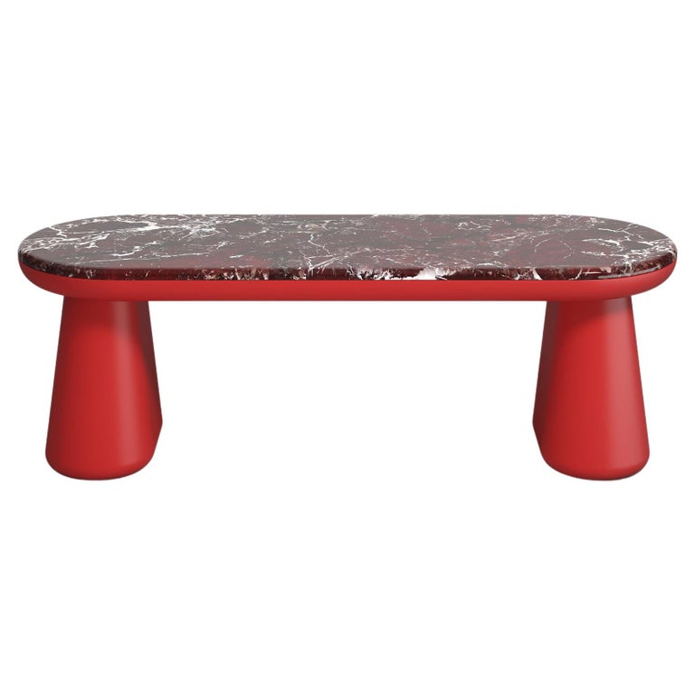21st Century Elena Salmistraro Ione Bench Polyurethane Marble Red ...