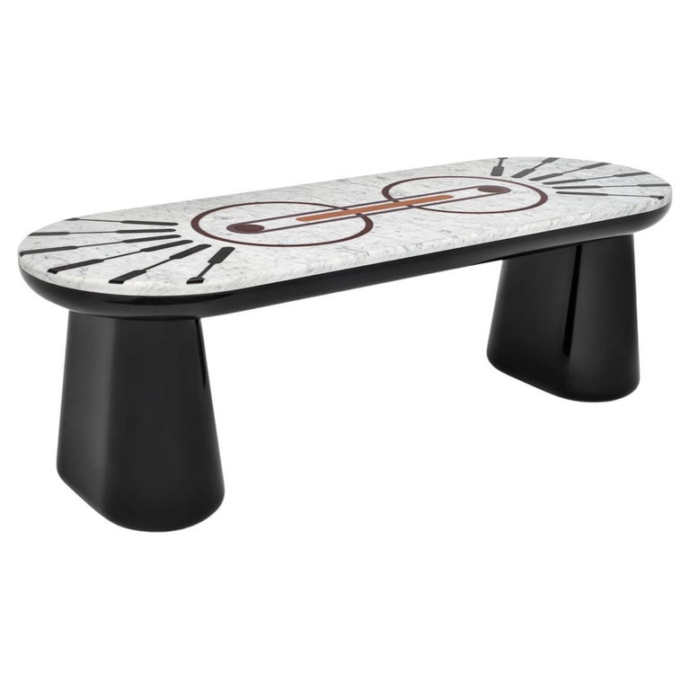 21st Century Elena Salmistraro Ione Bench Polyurethane Marble Resin ...