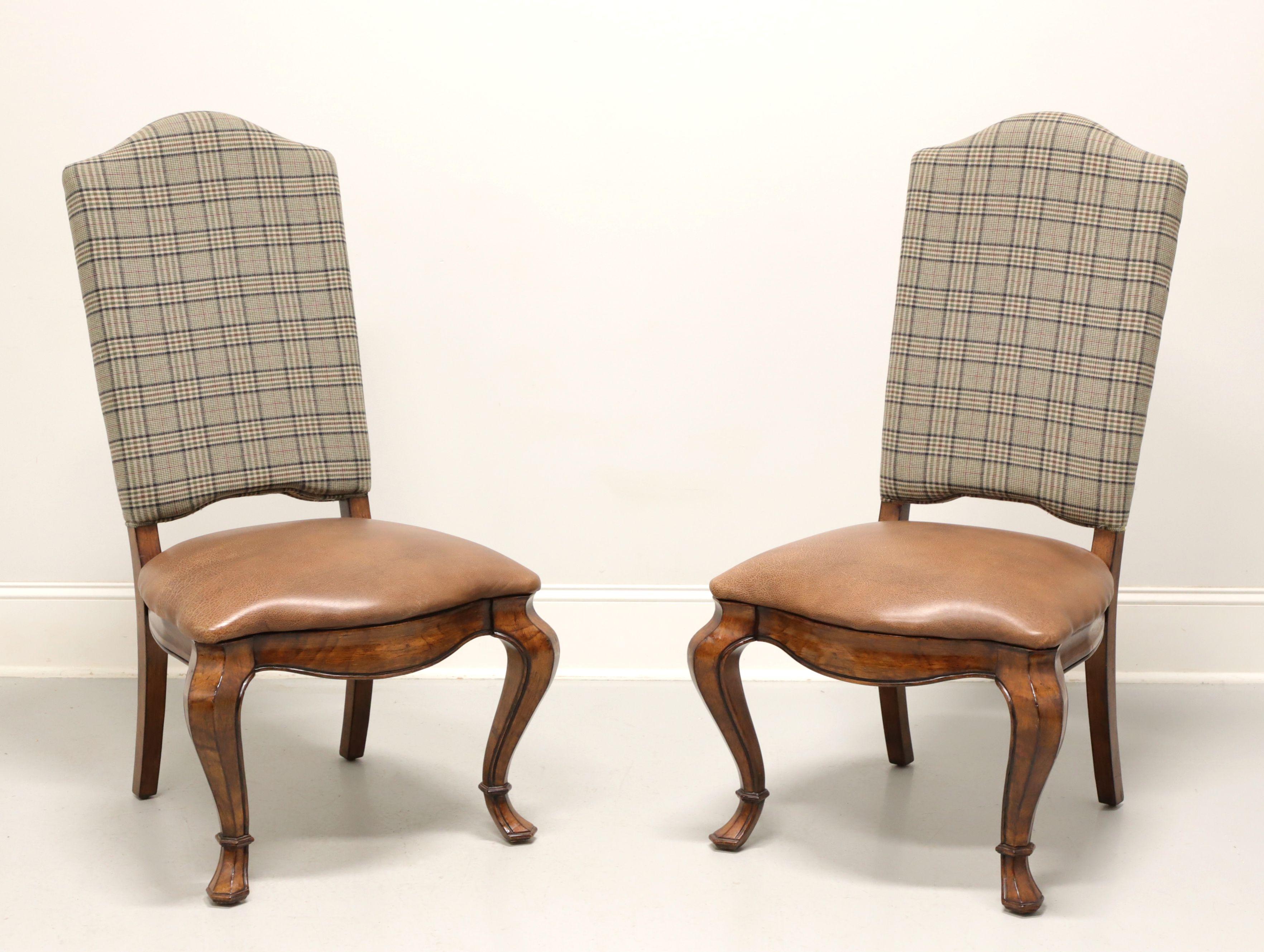 21st Century French Country High Back Accent Side Chairs - Pair For ...