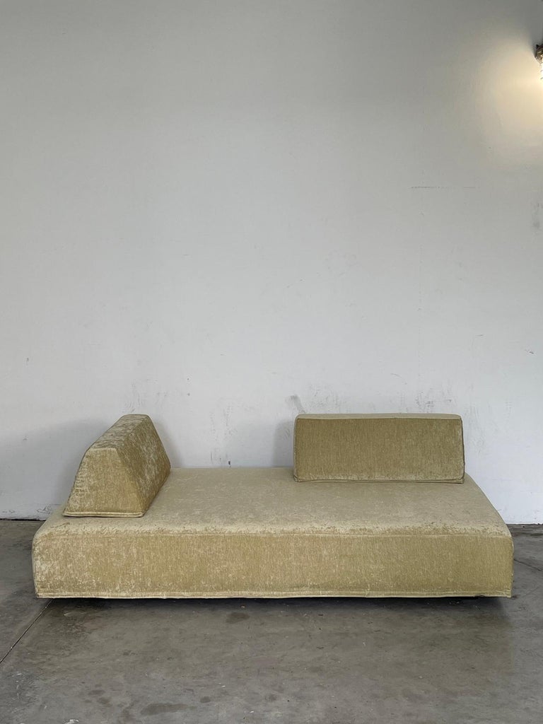 21st Century Gold Velvet Daybed Sofa at 1stDibs