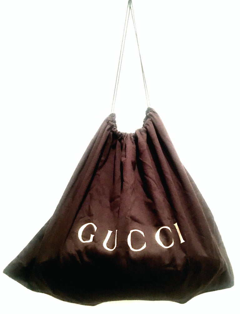 21st Century Gucci Black Leather and Chrome "Indy" Hobo Hand Bag at 1stDibs