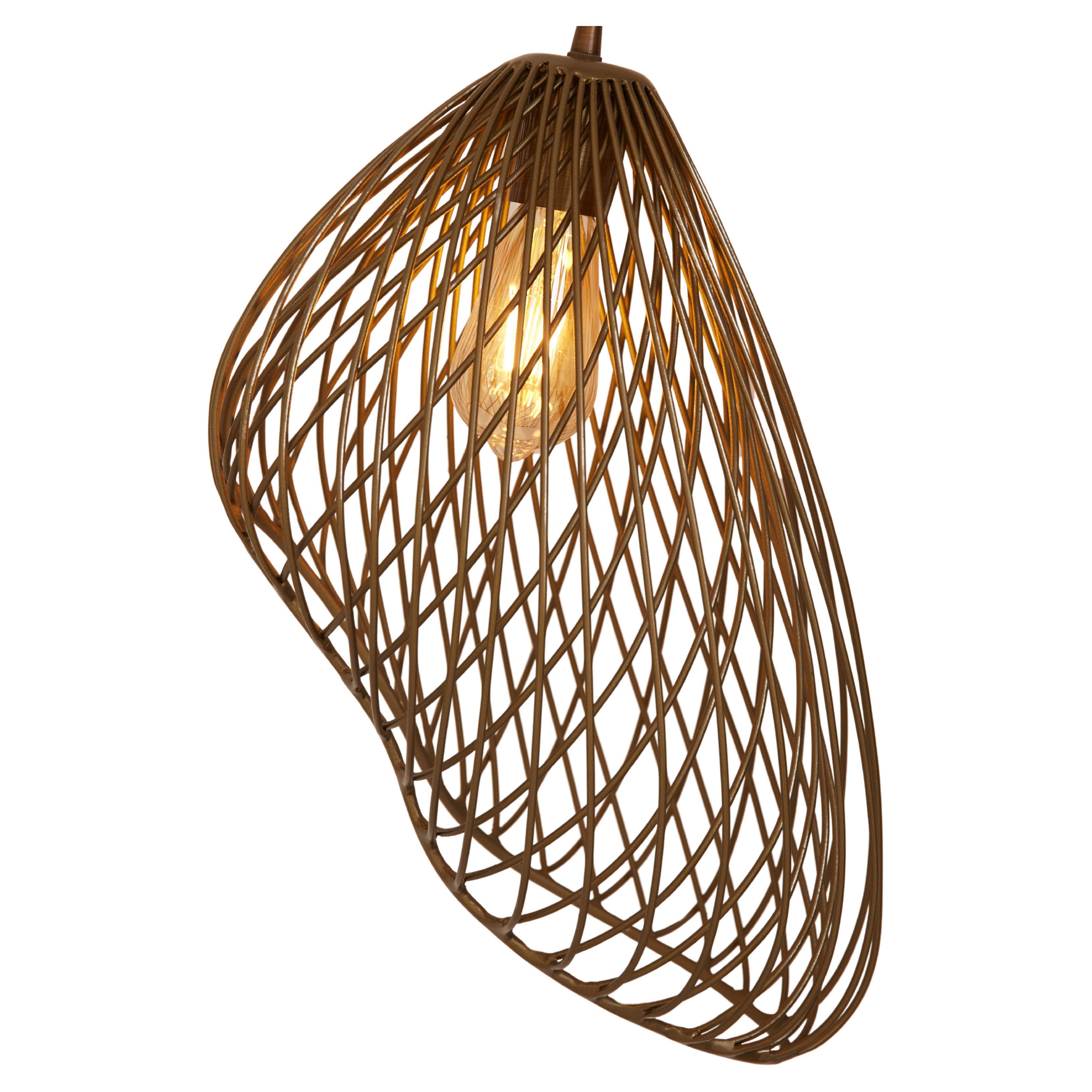 21st Century Hand-bent and welded steel morphed table lamp SISI EKO For ...